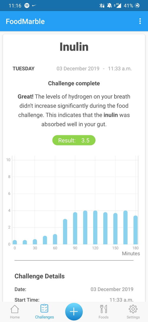 FoodMarble AIRE Inulin Test - FoodMarble